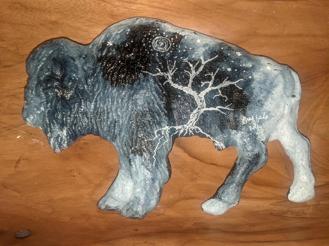 Cast Iron Buffalo Bison Hand Painted Wall Art From Buffalo NY - Etsy