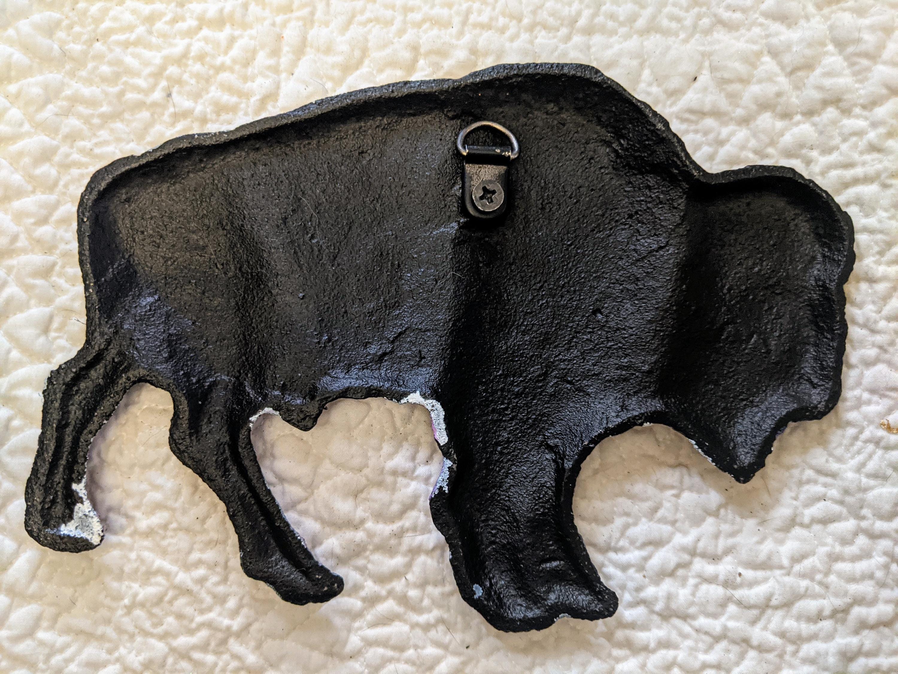 Cast Iron Buffalo Bison Hand Painted Wall Art From Buffalo NY - Etsy