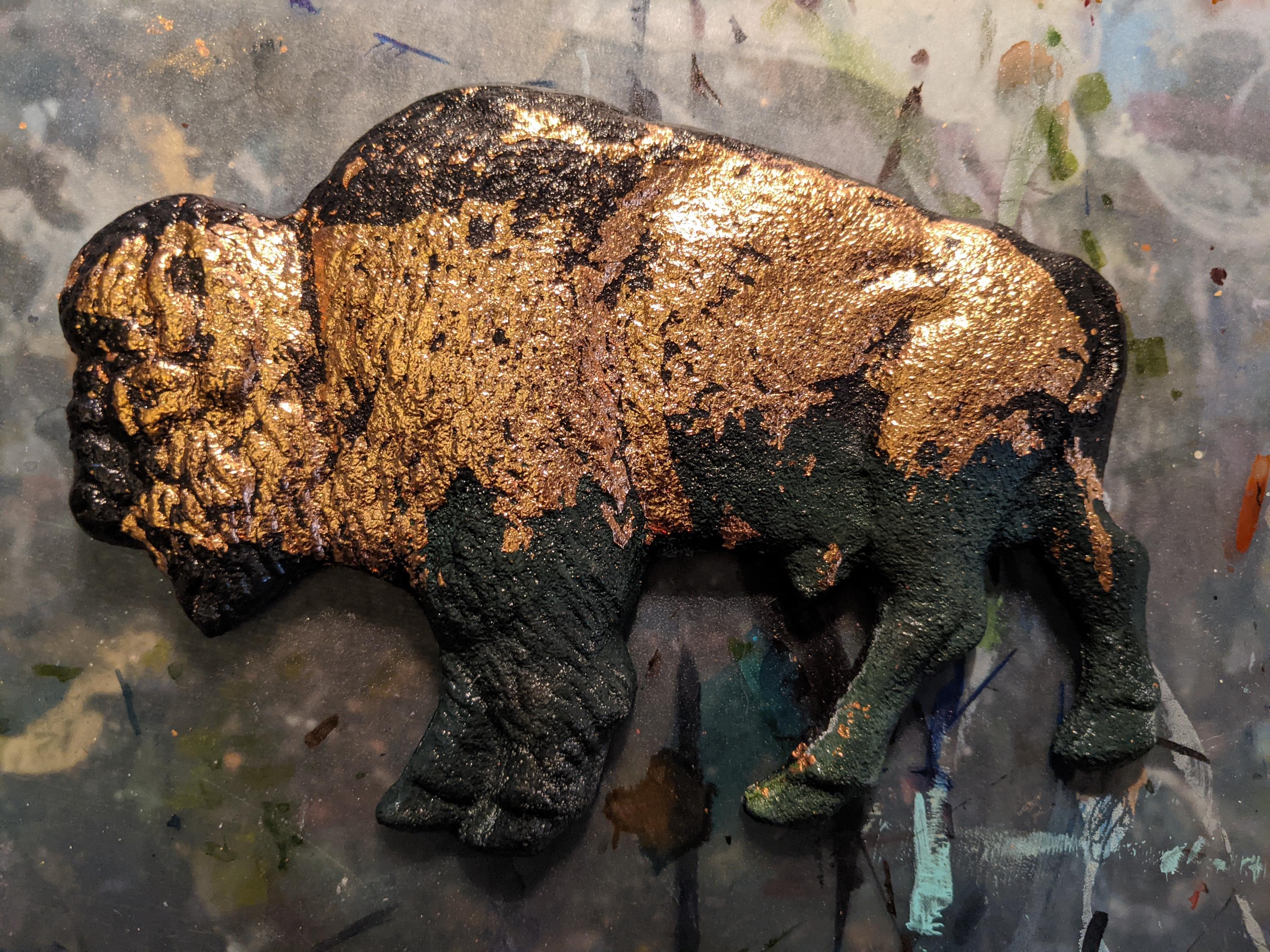 Cast Iron Buffalo Bison Hand Painted Wall Art From Buffalo NY - Etsy