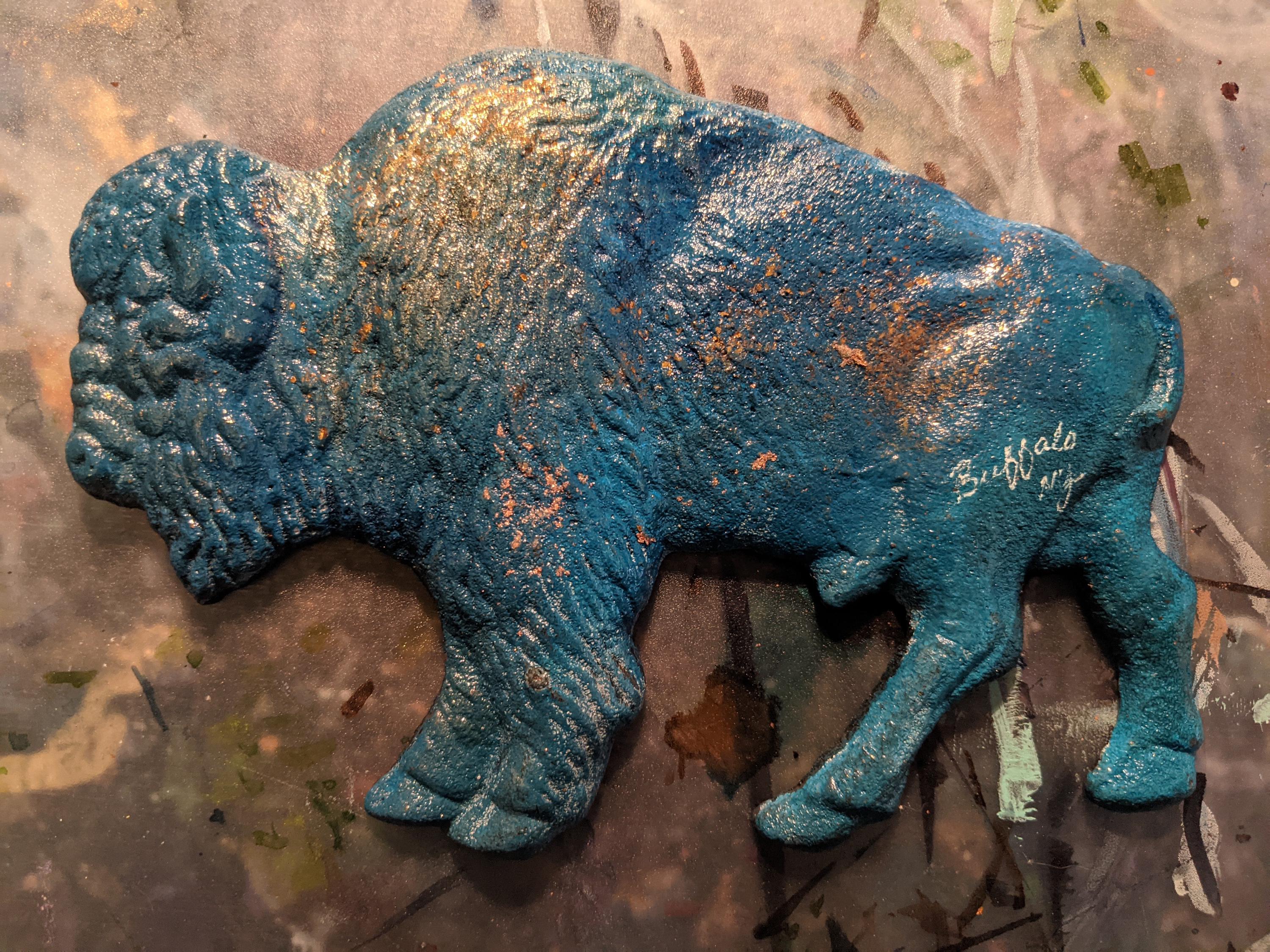 Cast Iron Buffalo Bison Hand Painted Wall Art From Buffalo NY - Etsy