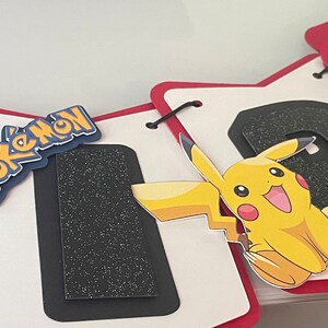 POKEMON Birthday Banner, Pika Pika, Pikachu Banner, Birthday Garland ...