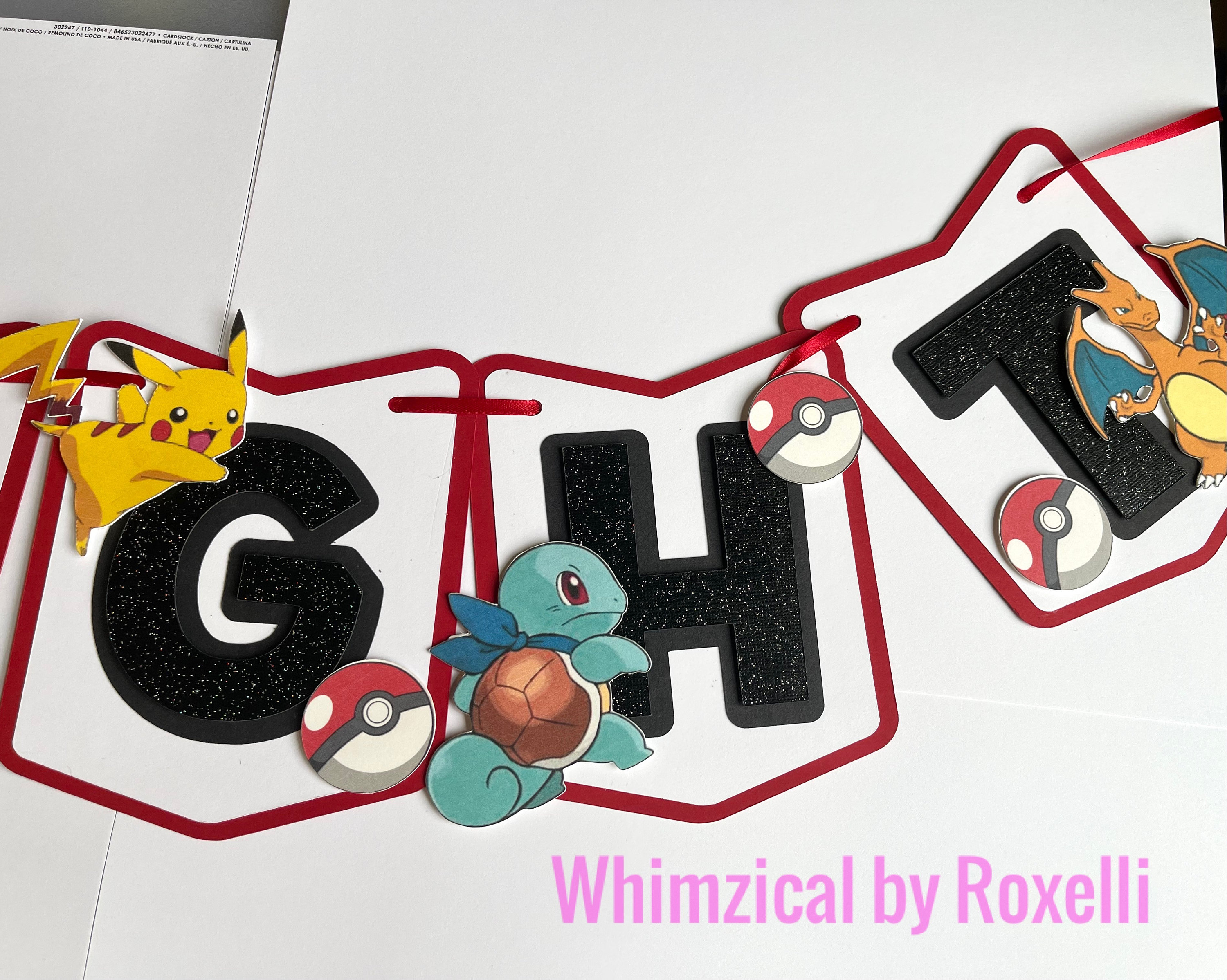 POKEMON Birthday Banner Pika Pika Pikachu Banner Birthday - Etsy