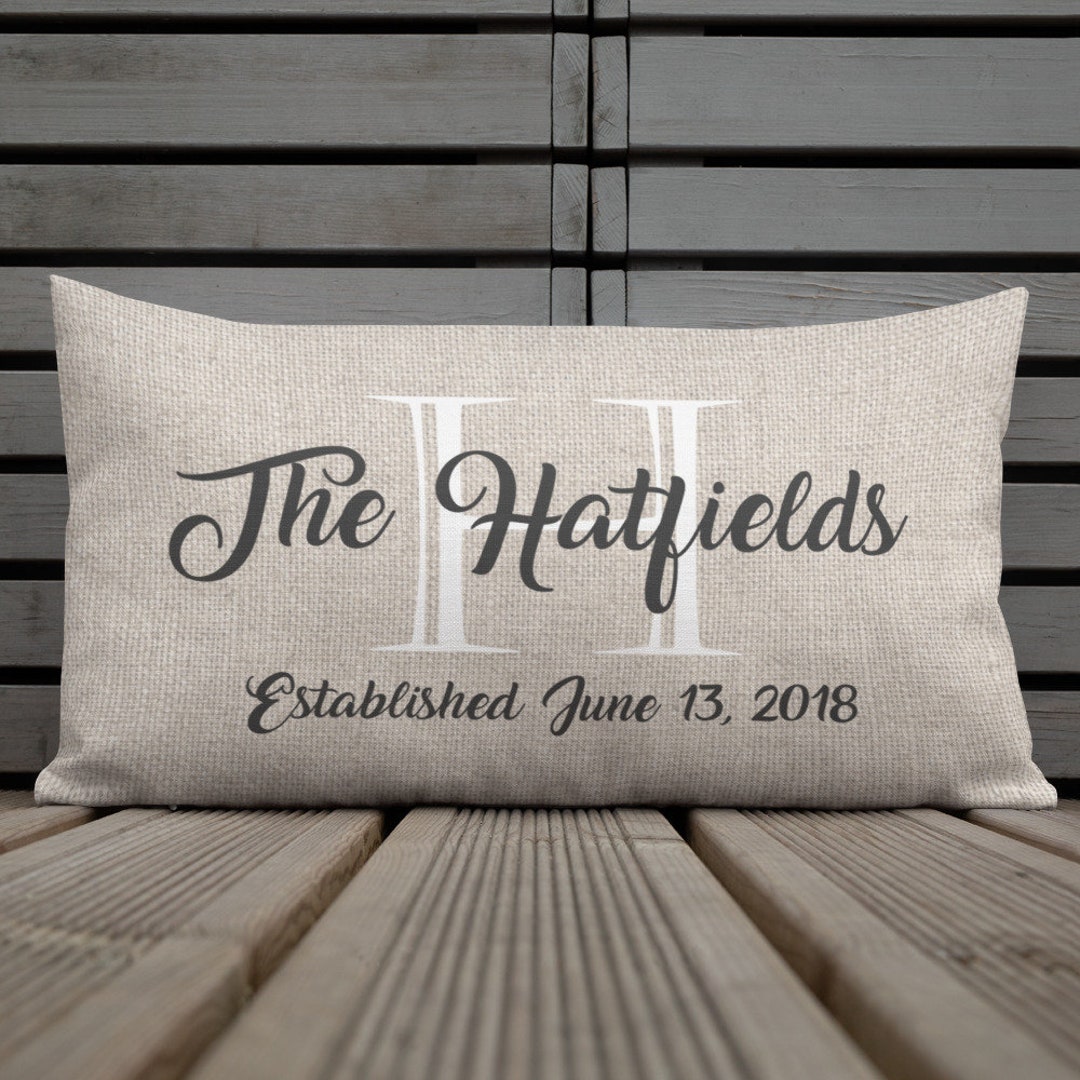 Personalized Wedding Pillow, Custom Pillow, Custom Text Pillow ...