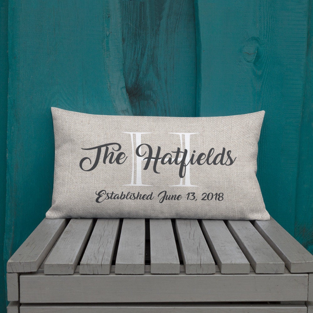 Personalized Wedding Pillow, Custom Pillow, Custom Text Pillow ...