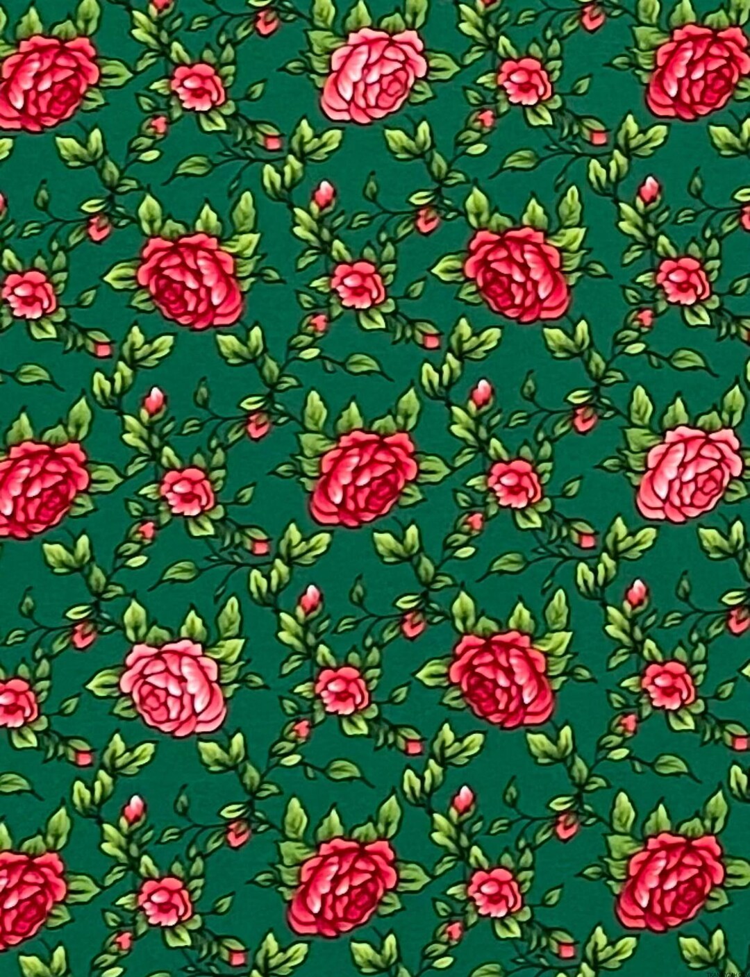 Polish Folk Farbic, Highlander Flowers Pattern, Folklore, Rose Garden ...