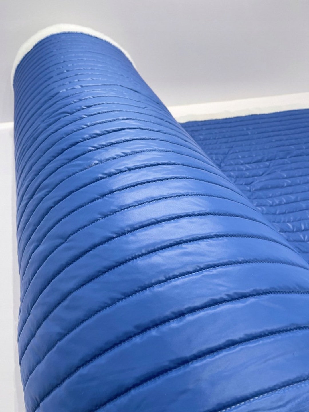 1 Meter Quilted Nylon With Stripes, Nylon Fabric, Nylon Spandex ...