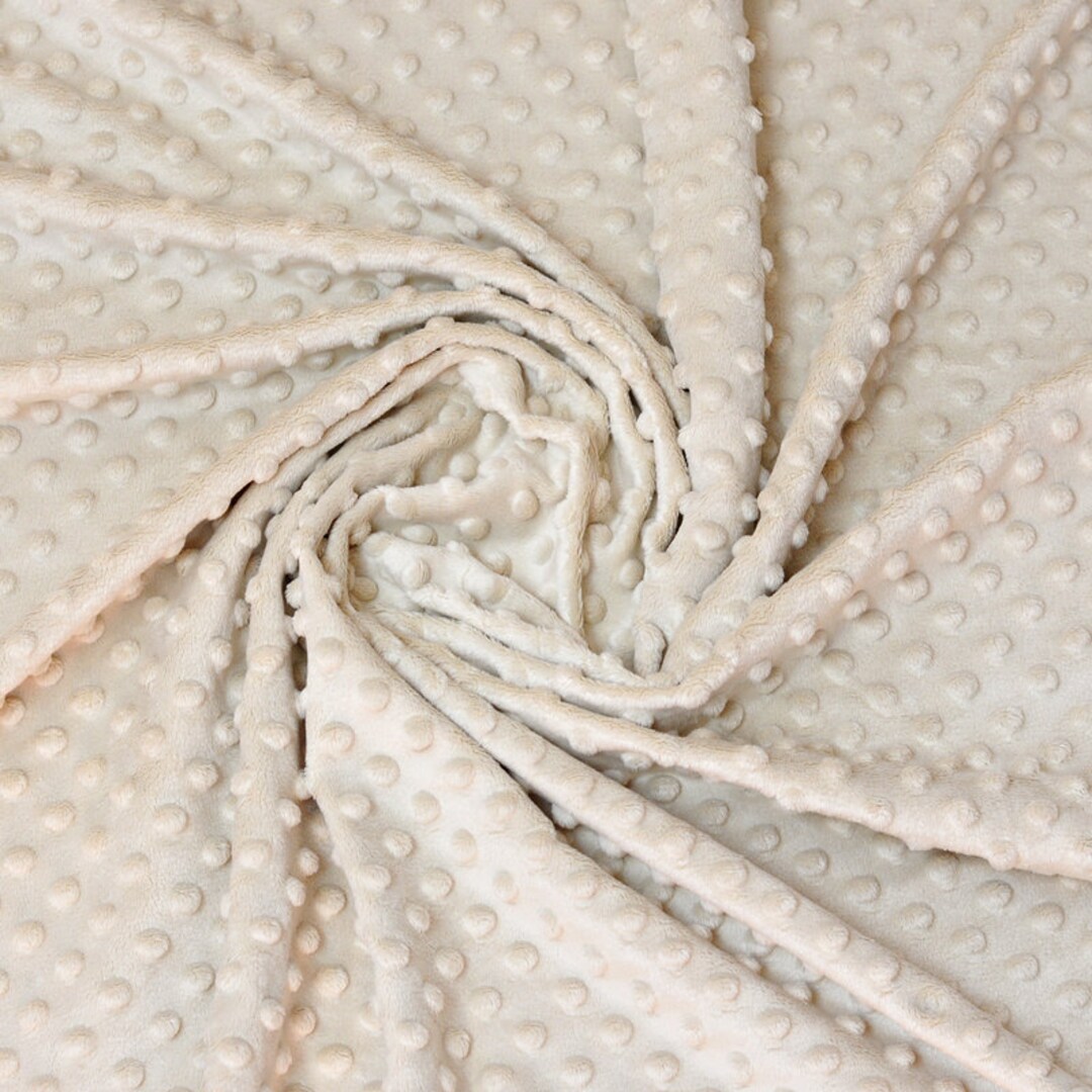 Plush Minky, Fabric Minky Dots, Dot, Minky Dimple, 350g/m2 50x155 Cm ...