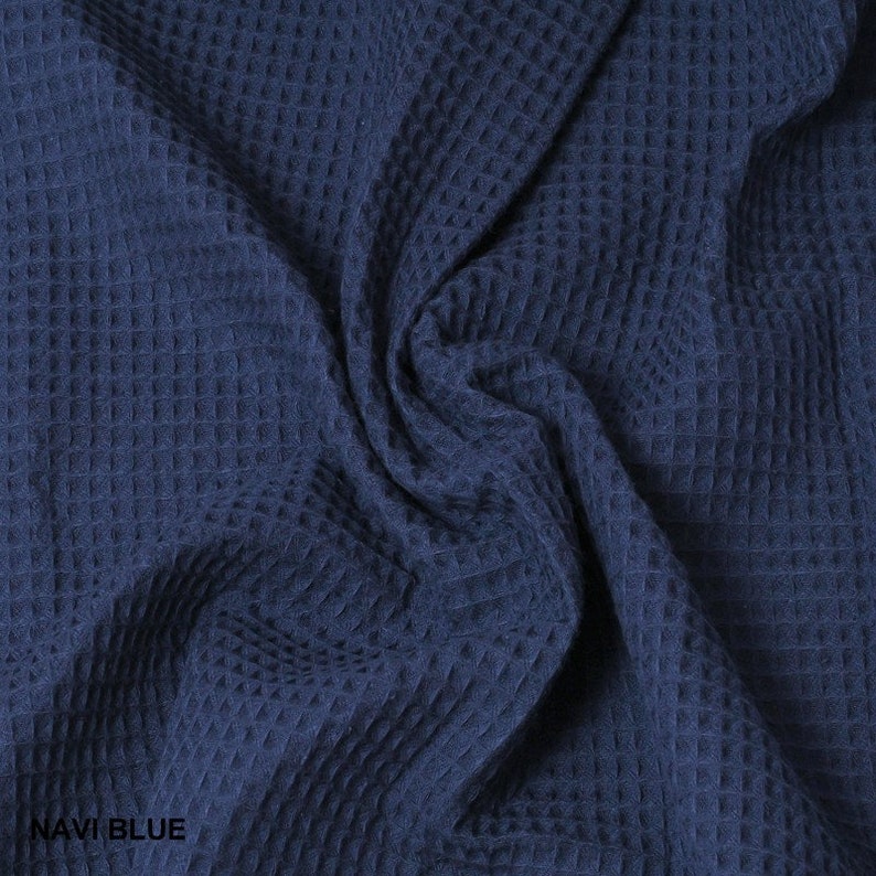 Waffle cotton fabric Cotton Waffle Waffle pique Waffle | Etsy