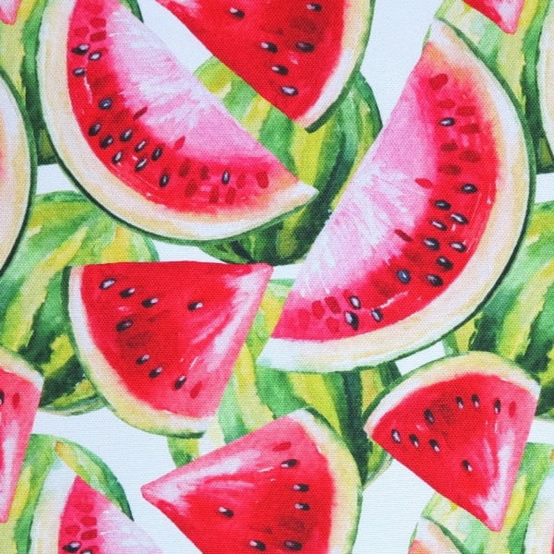 Watermelon Waterproof Fabric Watermelon Fabric Tropical - Etsy Sweden