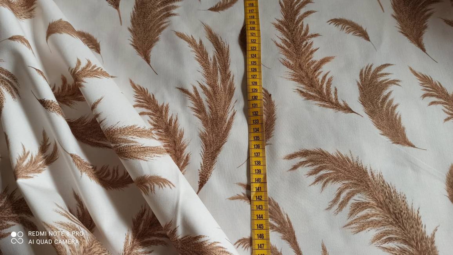 Pampas Grass Premium Cotton Fabric Grass Fabric Nature - Etsy