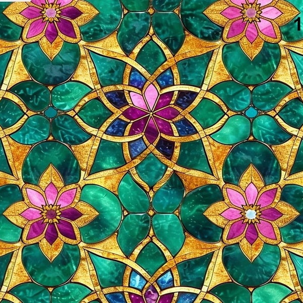 Stained Glass Fabric - Etsy