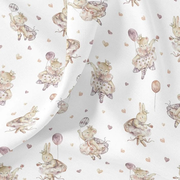 Bunny Print Fabric - Etsy