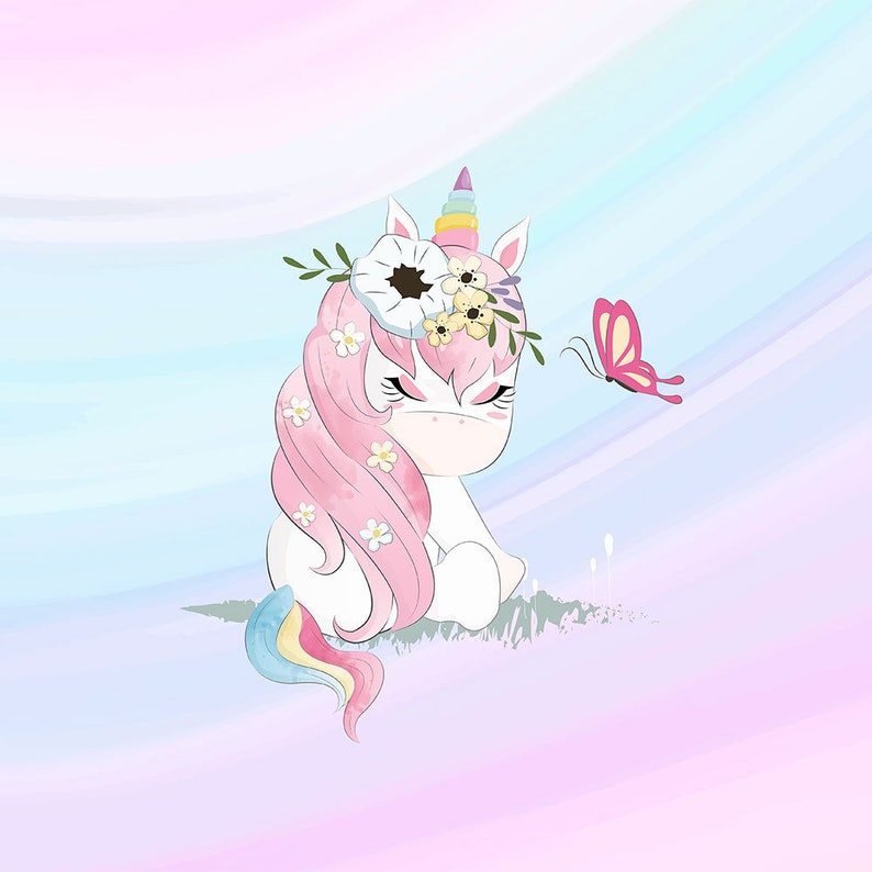 Unicorn Knit Panel Fabric Panel Cotton Panel for - Etsy