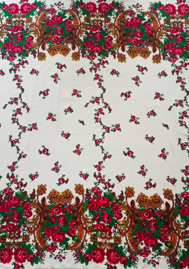 Polish Folk Farbic, Highlander Flowers Pattern, Cleo Motif, Floral ...