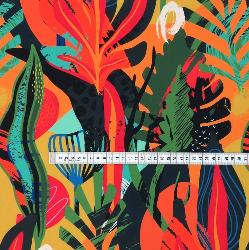 1 Meter Italian Velvet Graffiti Velvet Fabric Abstract - Etsy