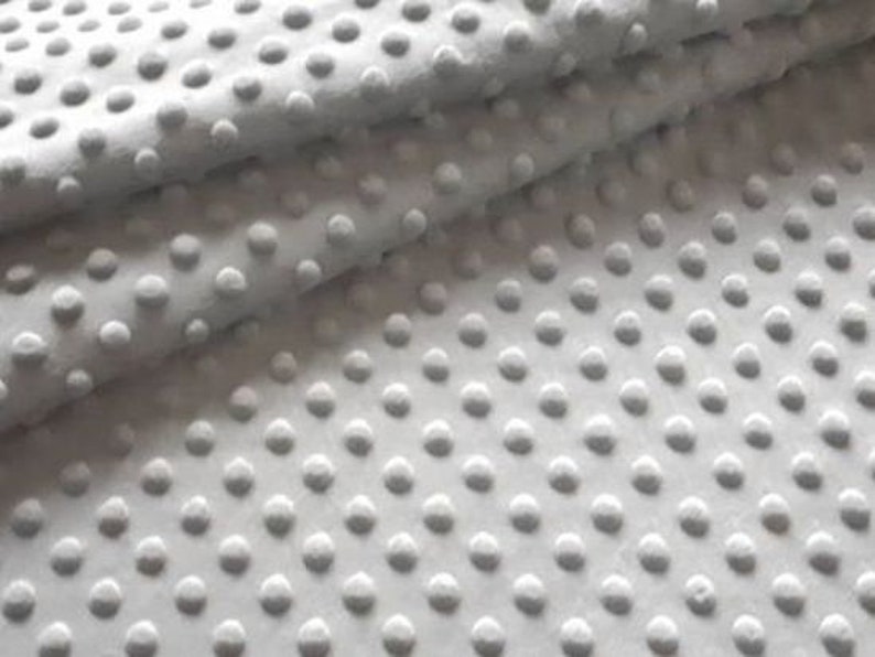 Plush Minky Fabric Minky Dots 350g/m2 50cmx155cm Gray | Etsy