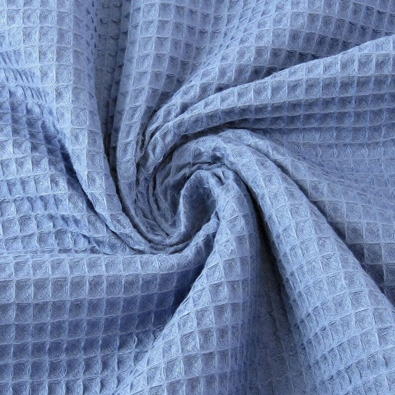 Waffle cotton fabric Cotton Waffle Waffle pique Waffle | Etsy