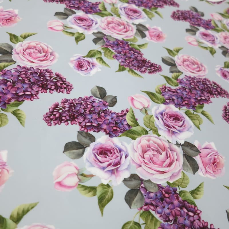 Lilac Floral Fabric - Etsy