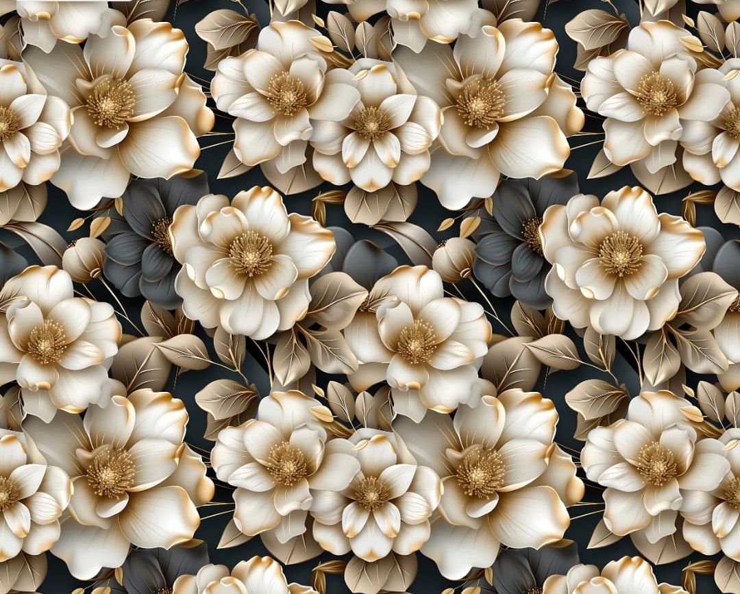 1 Meter Italian Velvet, Goldene Flowers Velvet Fabric, Flowers Pattern ...