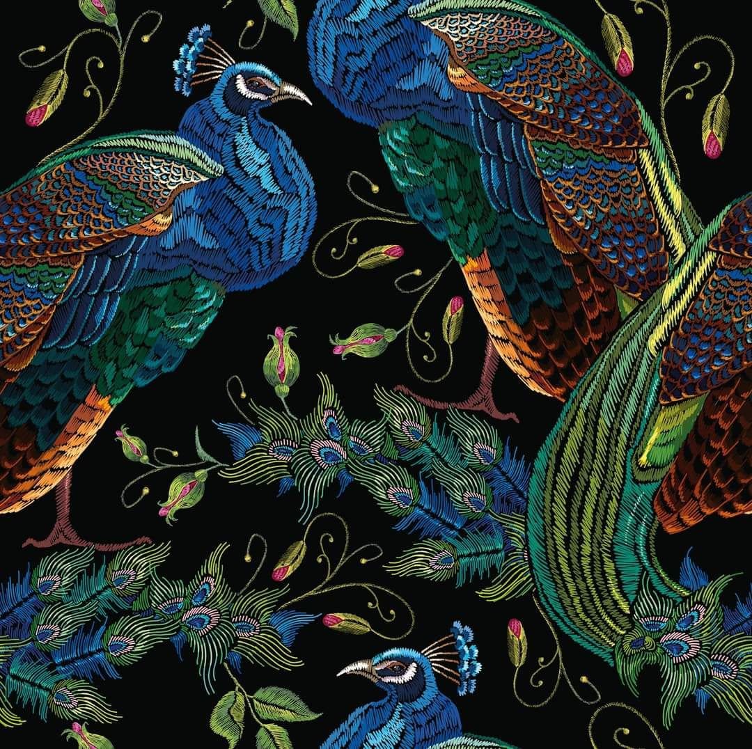 1 Meter Peacock Italian Velvet Fabric, Upholstery Velvet Fabric ...