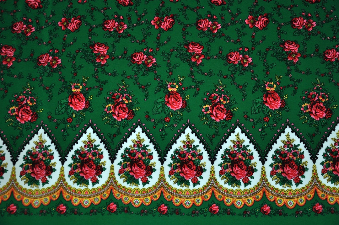 Polish Folk Fabric, Highlander Flowers Pattern, Folklore, Highlander ...