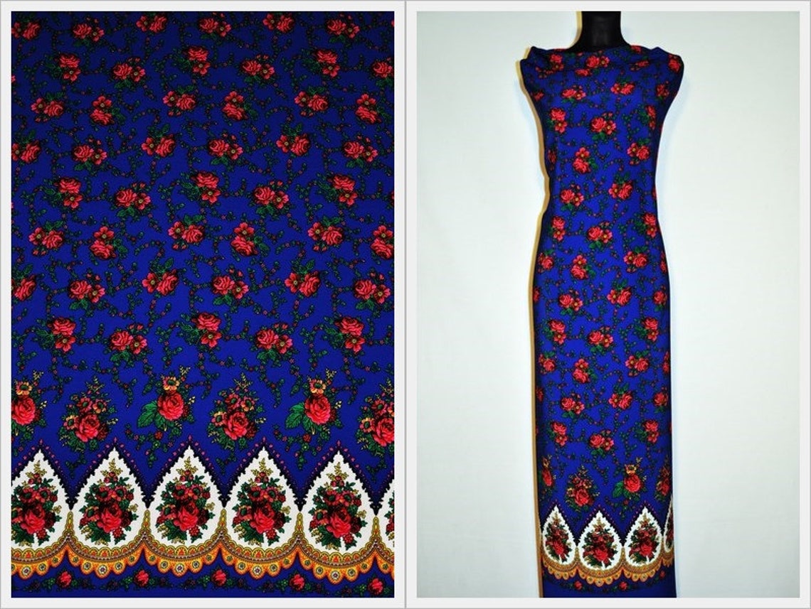 Polish Folk Fabric, Highlander Flowers Pattern, Folklore, Highlander ...