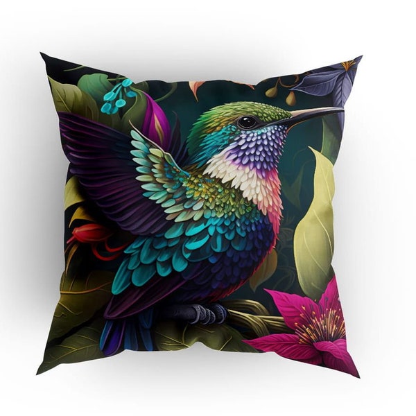 Hummingbird Pillow - Etsy