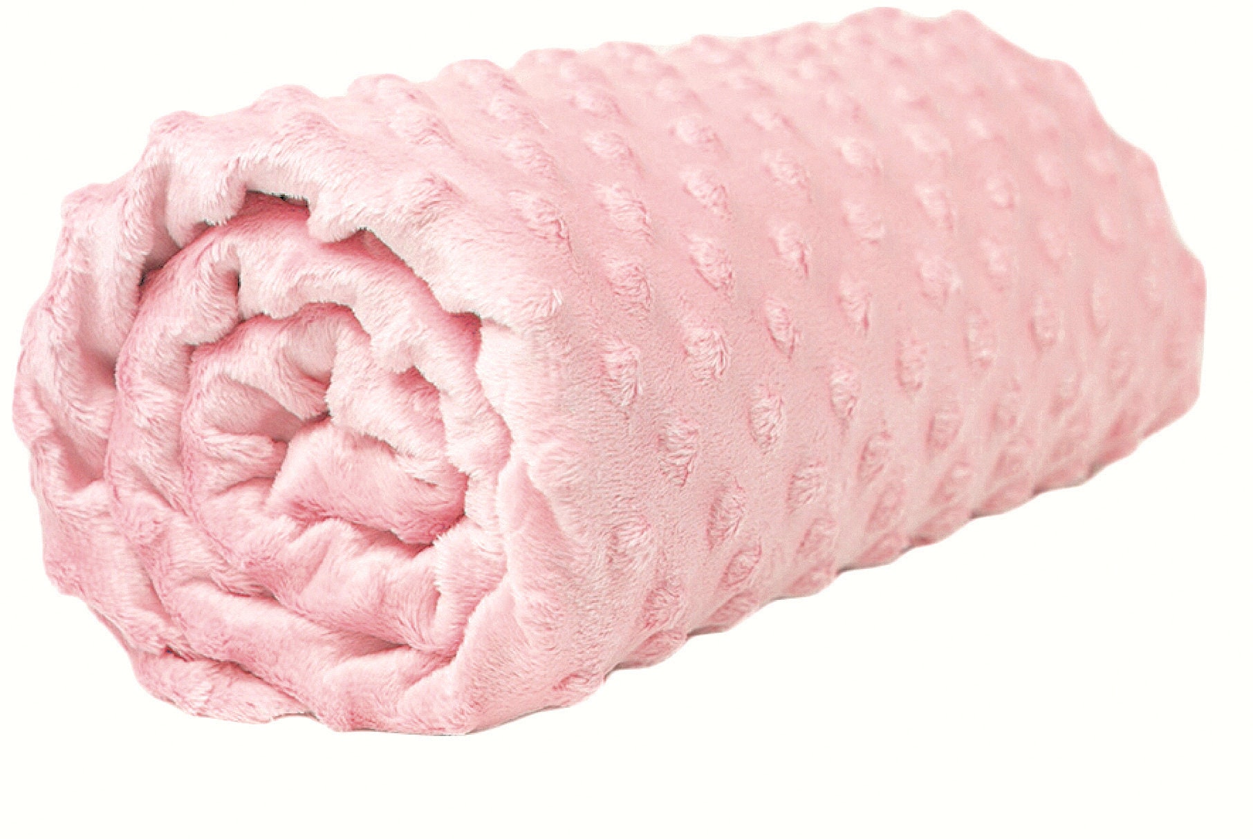 Plush Fabric Minky Dimple Minky Dots Dot Minky Pink Minky | Etsy