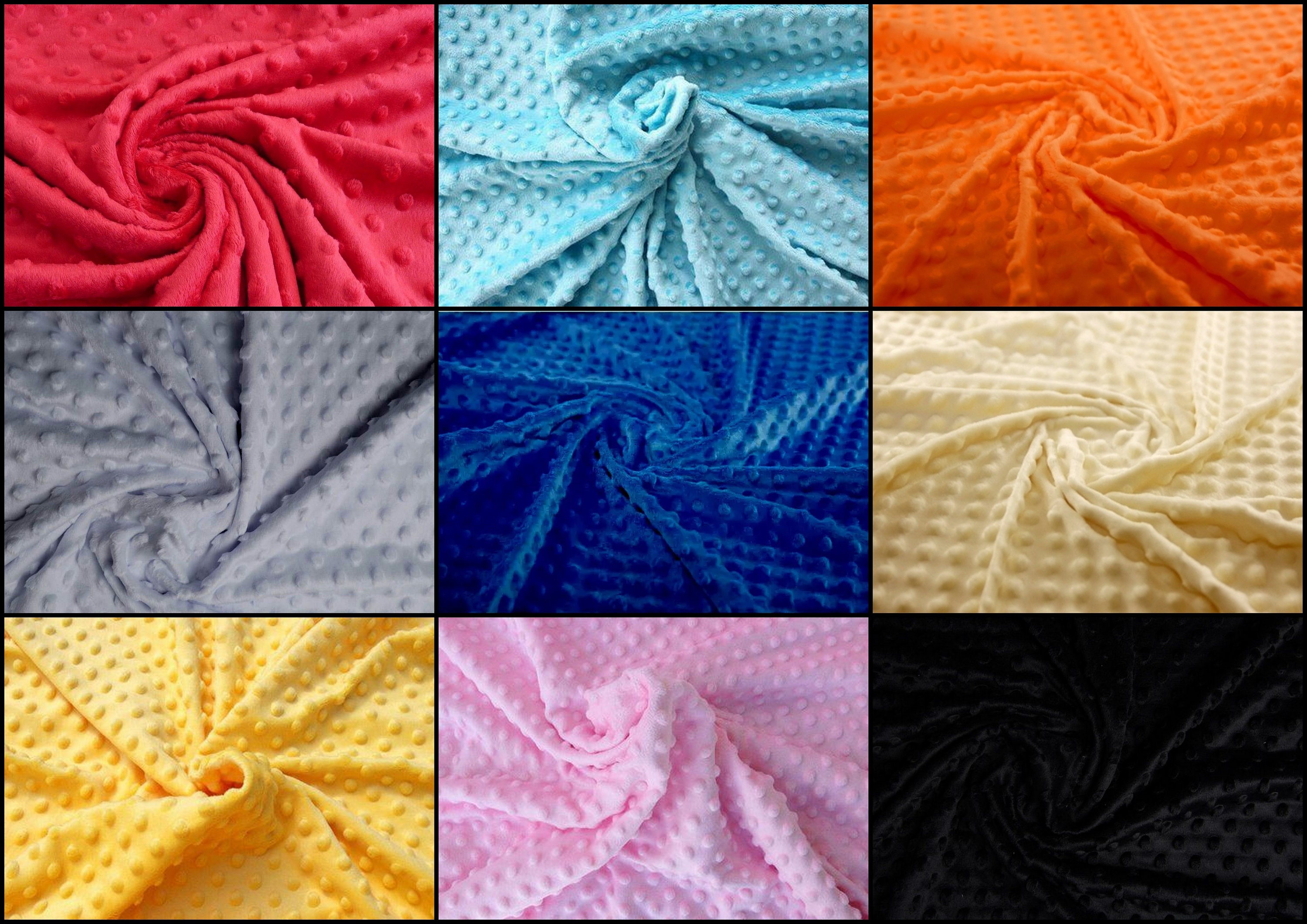 Plush Minky Fabric Minky Dots 350g/m2 50cmx155cm Gray - Etsy