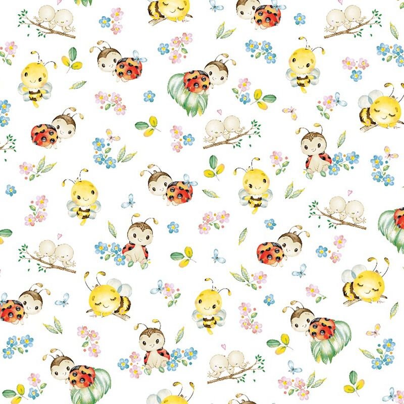 Bee and Ladybug Fabric - Etsy
