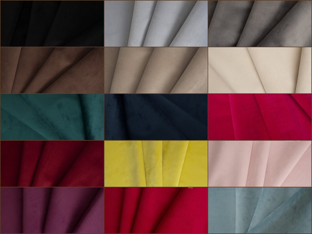 1 Meter Italian Velvet Fabric, Single Color Upholstery Velvet, Velvet ...