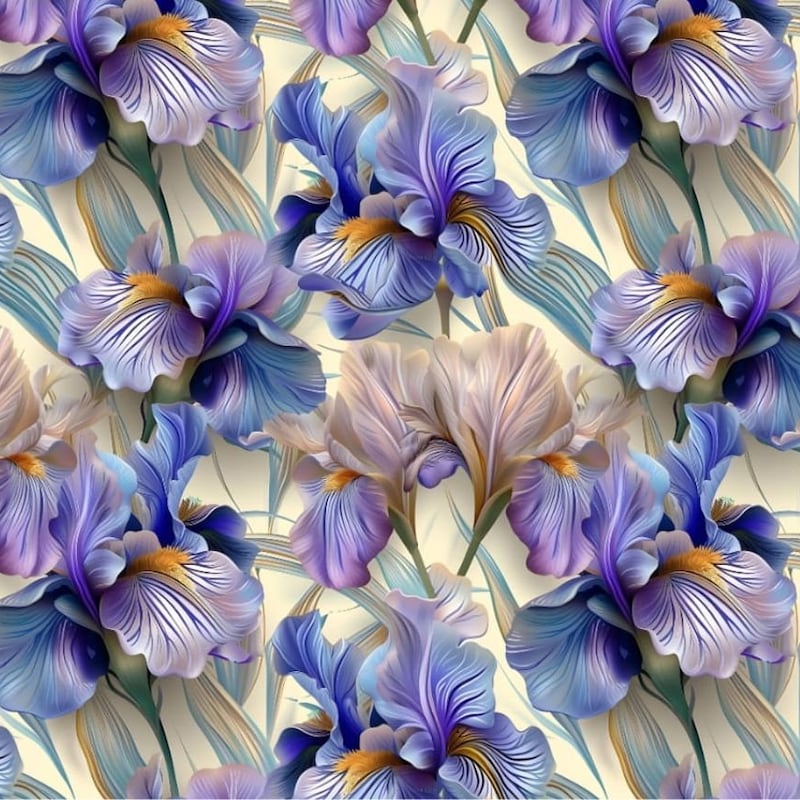 Iris Fabric - Etsy