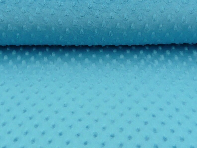 Plush fabric Minky blue Minky dimple Minky dots Minky dot | Etsy