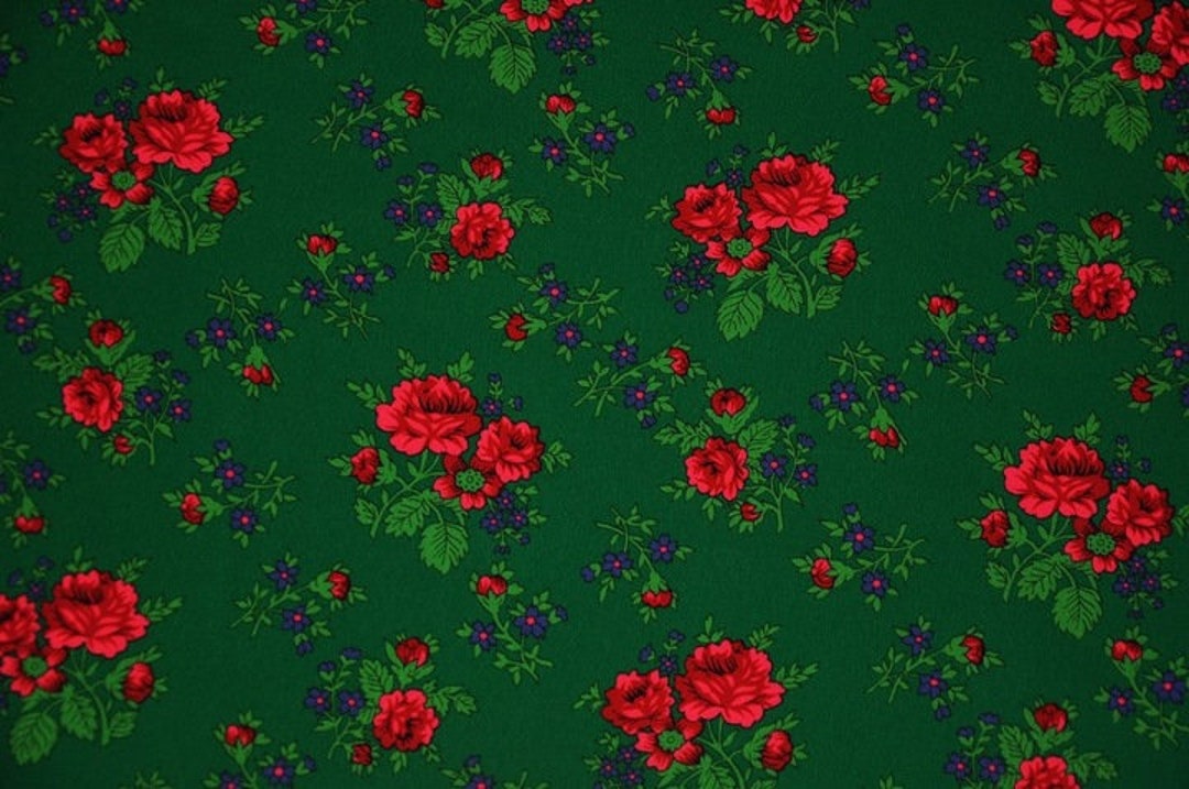 Polish Folk Farbic, Highlander Flowers Pattern, Folklore, Cleo Motif ...
