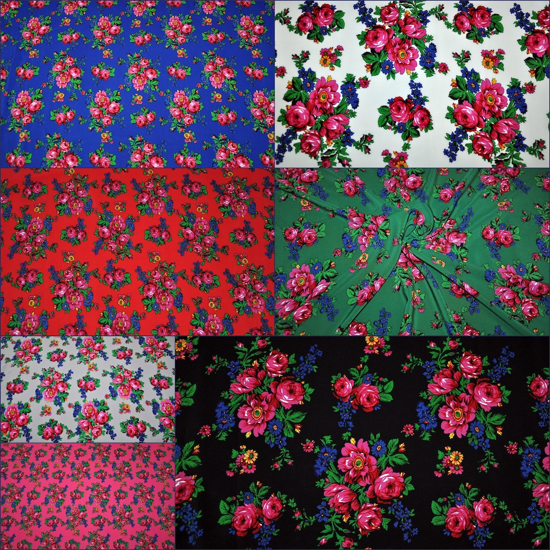 Polish Folk Farbic, Highlander Flowers Pattern, Folklore, Cleo Motif ...