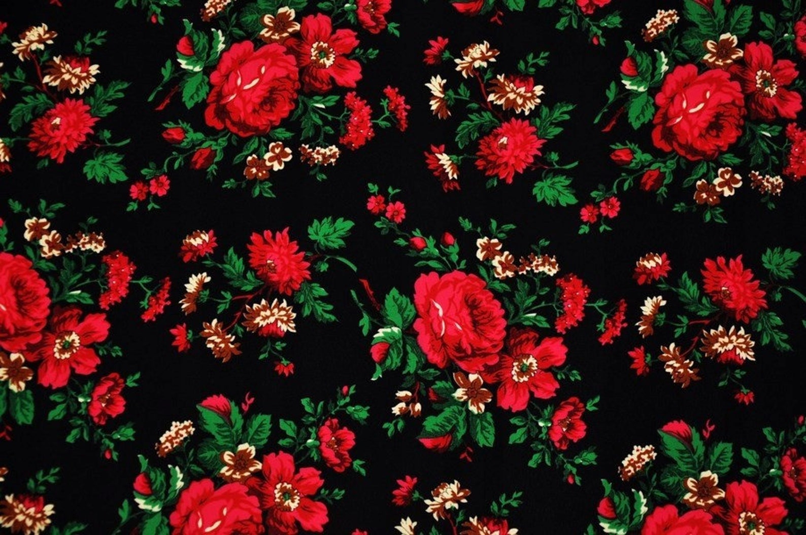 Polish Folk Farbic, Highlander Flowers Pattern, Folklore, Cleo Motif ...