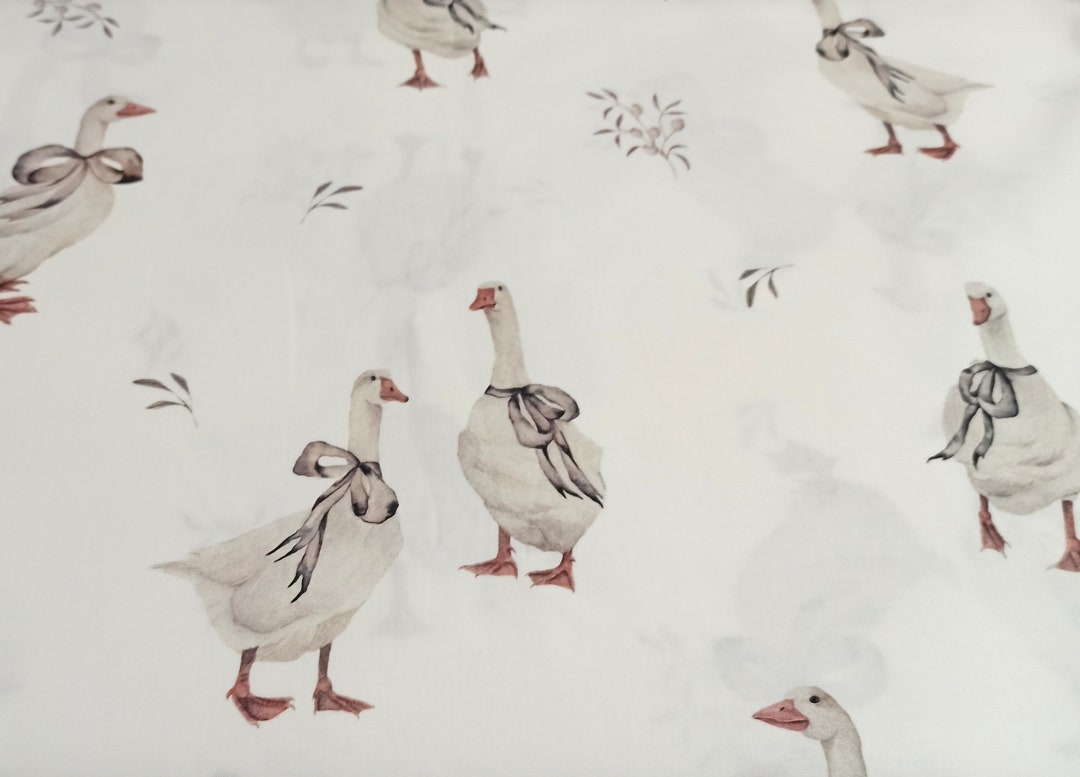Sweet Goose Cotton Fabric, Geese Premium Cotton Fabric, Fabric for Kids ...