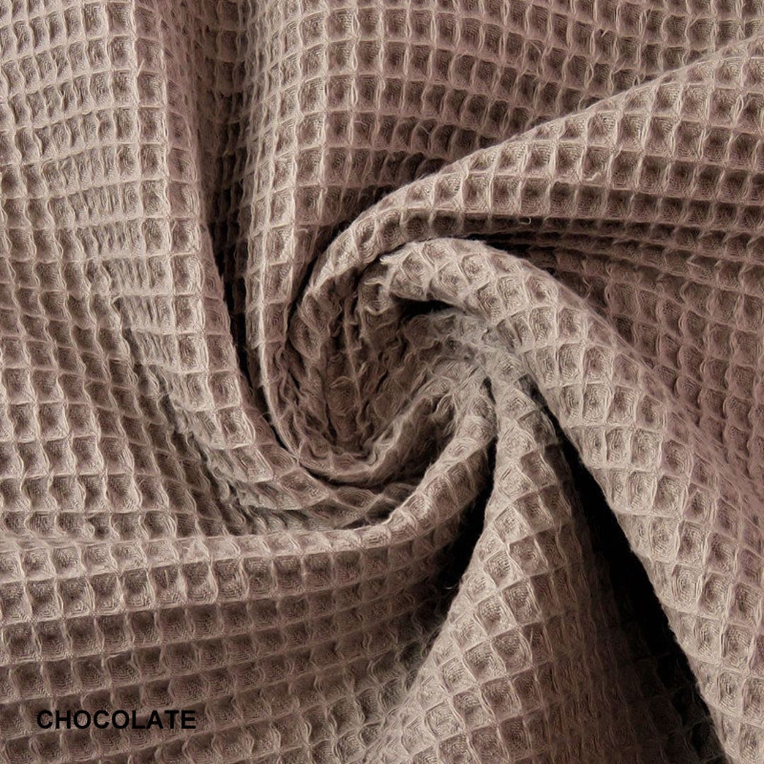 Waffle Cotton Fabric, Cotton Waffle, Waffle Pique, Waffle Weave Cotton ...