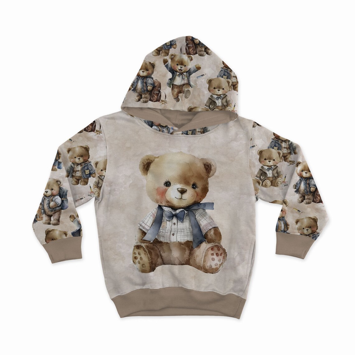 Teddy Bears Knit, Bear Cubs Sweatshirt Fabric, Stretch Knitwear, French ...