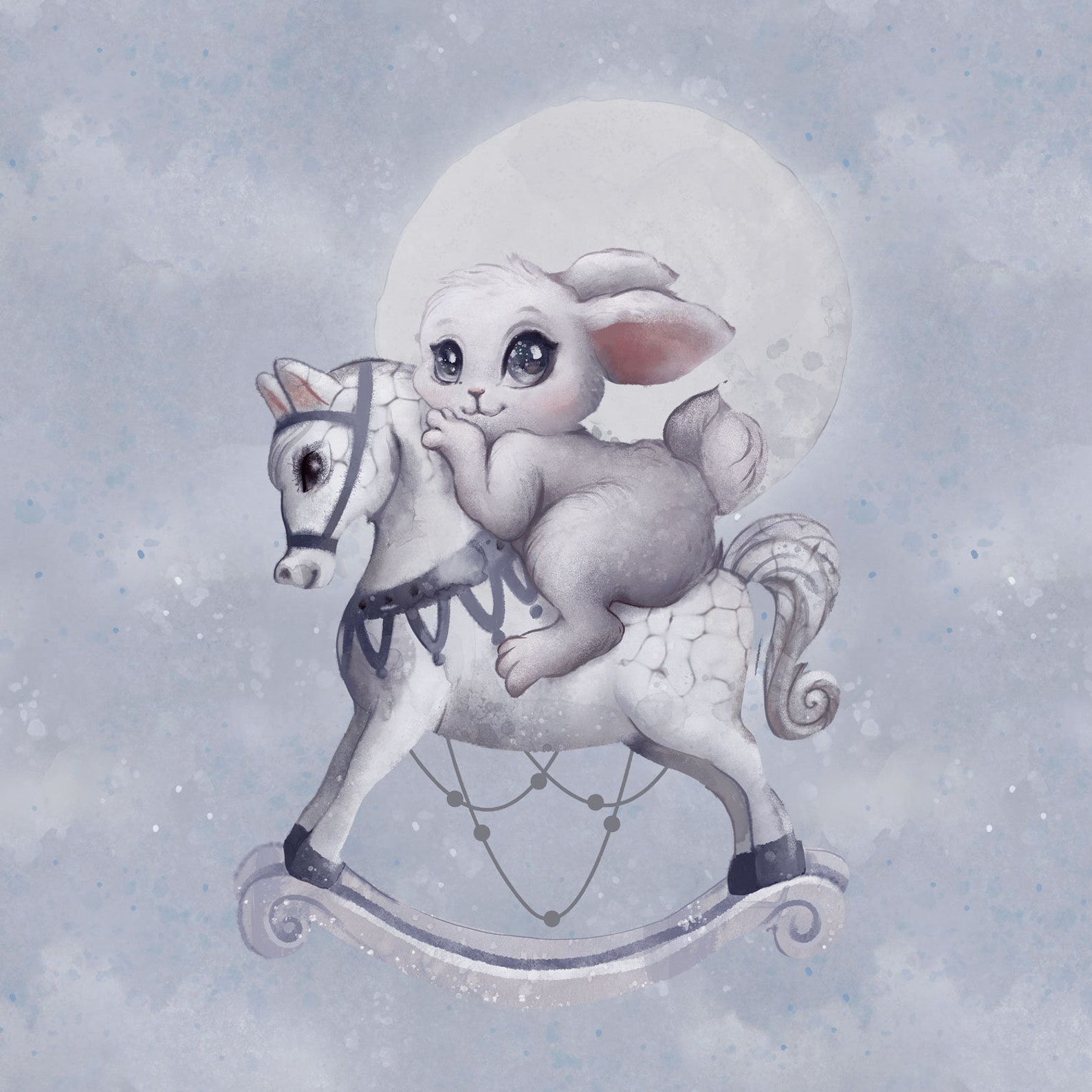 Gothic Bunny Squirrel Flamingo Balloon Sweatshirt Fabric - Etsy