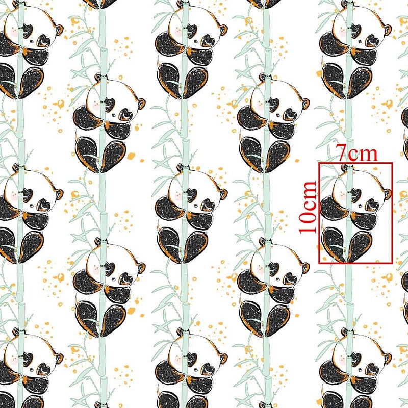 Panda Fabric - Etsy UK