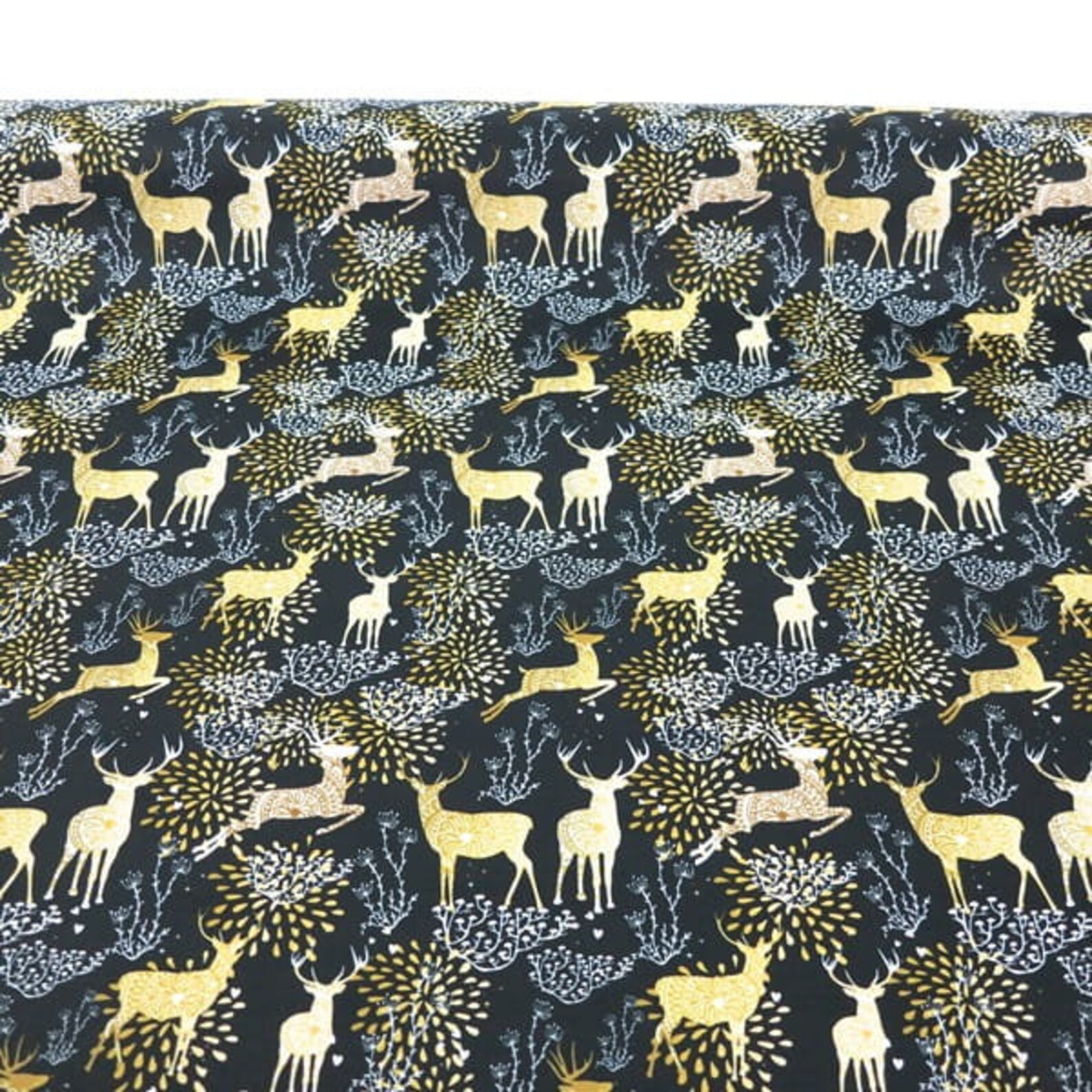 Gold Deer Waterproof Fabric Impregnated Woodland Fabric Deer - Etsy