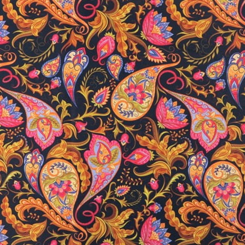 Paisley Fabric - Etsy