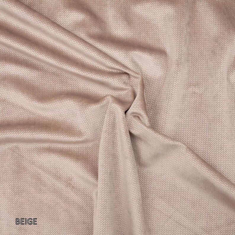 Polyester Stretch Velvet Fabric Soft Velvet fabric with brick | Etsy