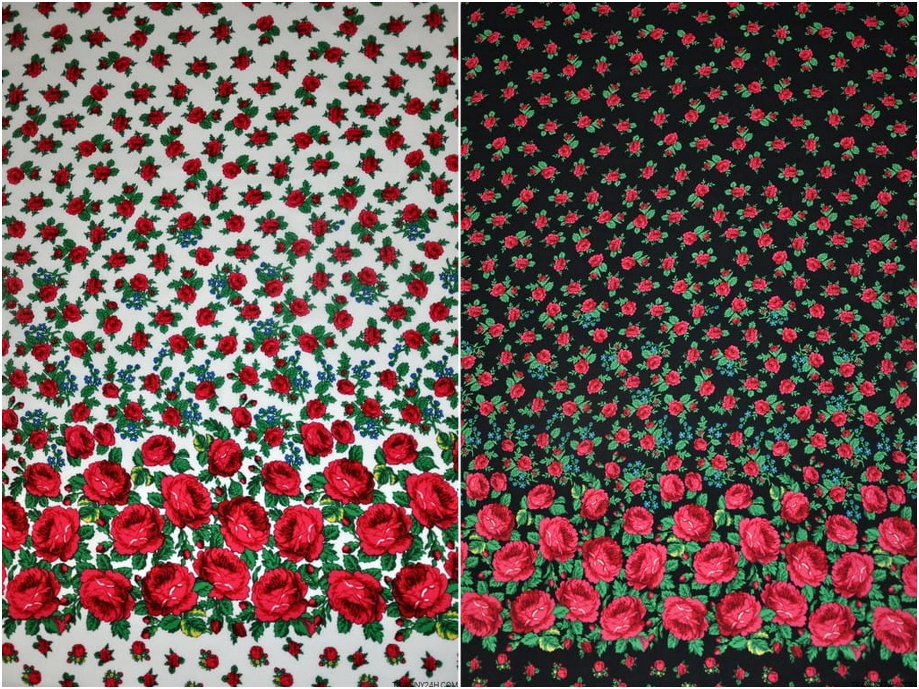 Polish Folk Farbic, Highlander Flowers Pattern, Folklore, Cleo Motif ...