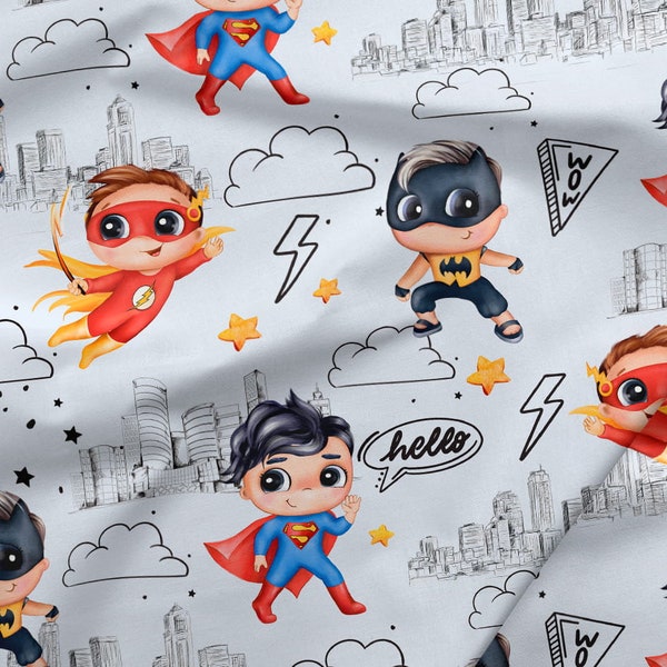 Super Hero Fabric - Etsy