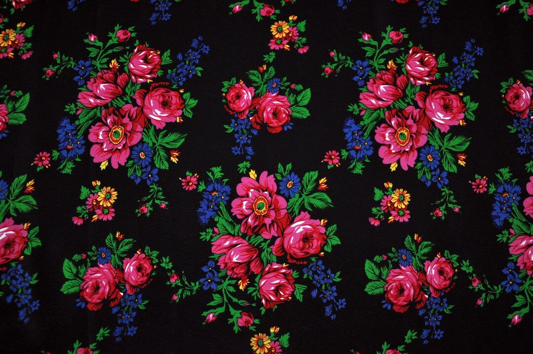 Polish Folk Farbic, Highlander Flowers Pattern, Folklore, Cleo Motif ...