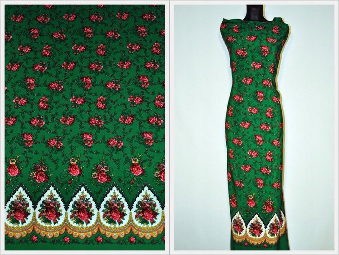 Polish Folk Fabric, Highlander Flowers Pattern, Folklore, Highlander ...