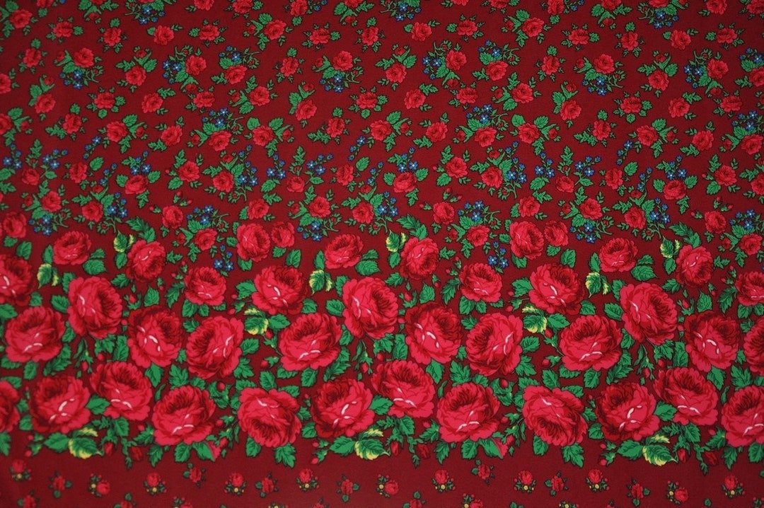 Polish Folk Farbic, Highlander Flowers Pattern, Folklore, Cleo Motif ...