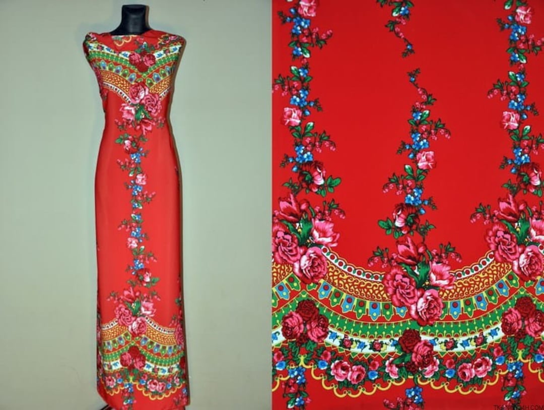 Polish Folk Farbic, Highlander Flowers Pattern, Folklore, Cleo Motif ...